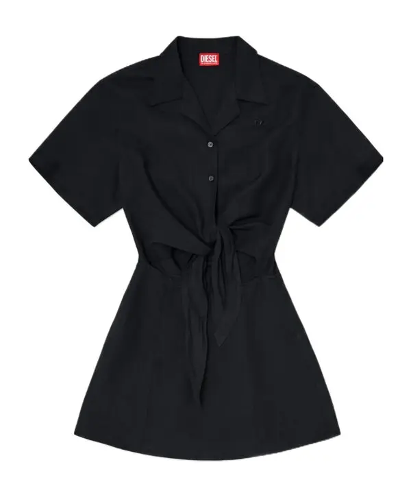 DIESEL® D Stall Tie-front Mini Dress