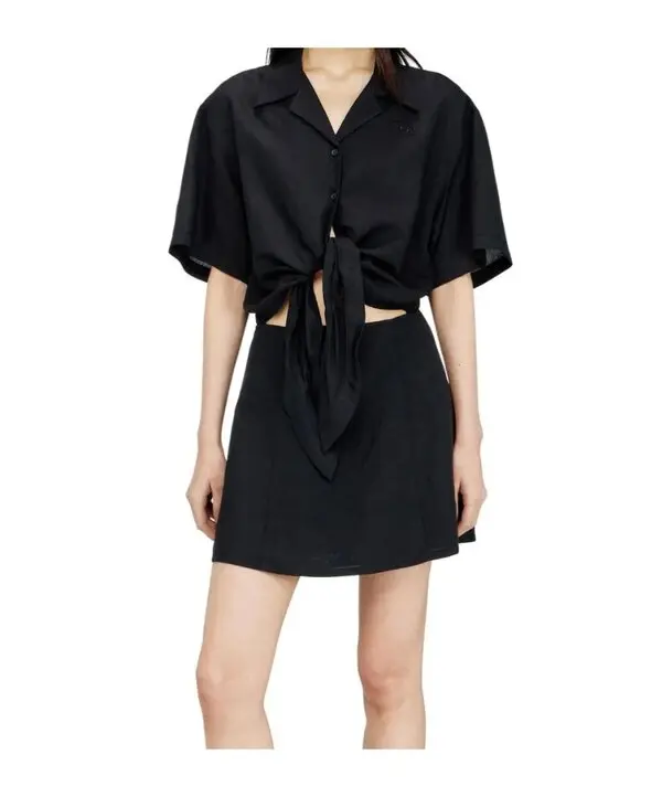 DIESEL® D Stall Tie-front Mini Dress