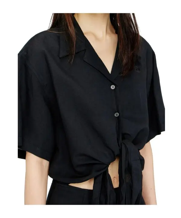 DIESEL® D Stall Tie-front Mini Dress