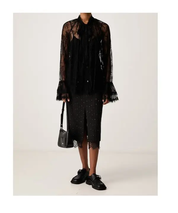 ERMANNO FIRENZE Lace Shirt With Ties