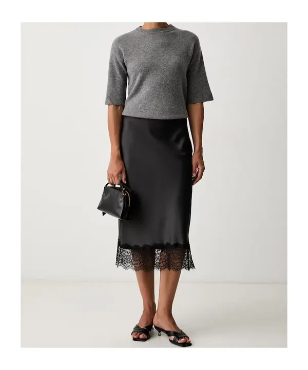 Marella Crew-neck Knit Top - Grey