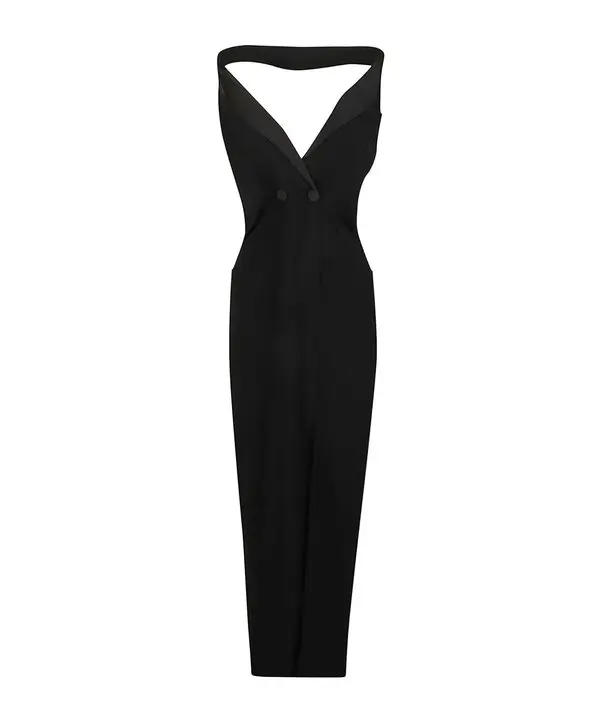 Patrizia Pepe Tuxedo Lapels Evening Dress