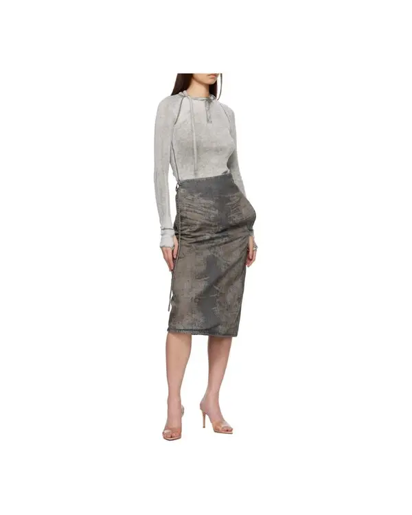 DIESEL® De-morika-fsi Midi Denim Skirt