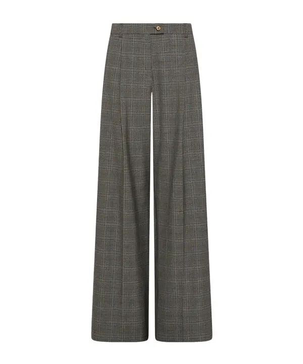 Marella Checked Casual Trousers