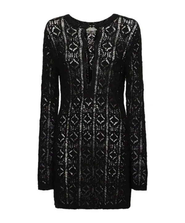 Loulou De Saison Lace Long-sleeved Dress