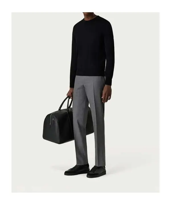 Canali Ribbed Crew Neck Knitwear