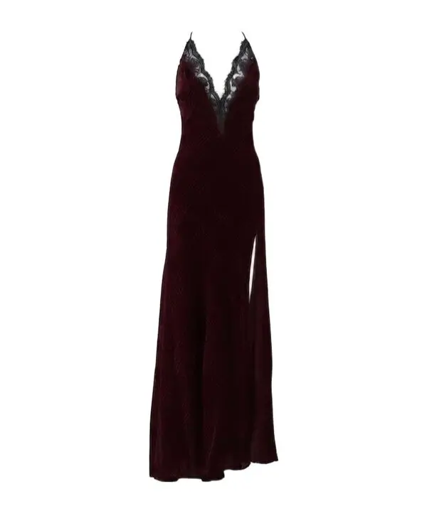 ERMANNO FIRENZE Lace-trim Maxi Dress - Multicolour
