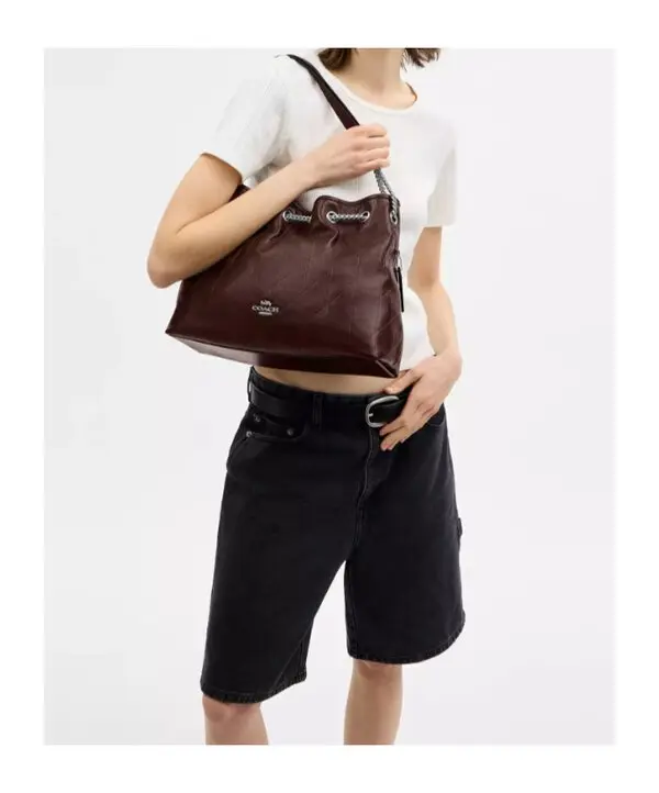COACH Evelyn Shoulder Bag With Quilting