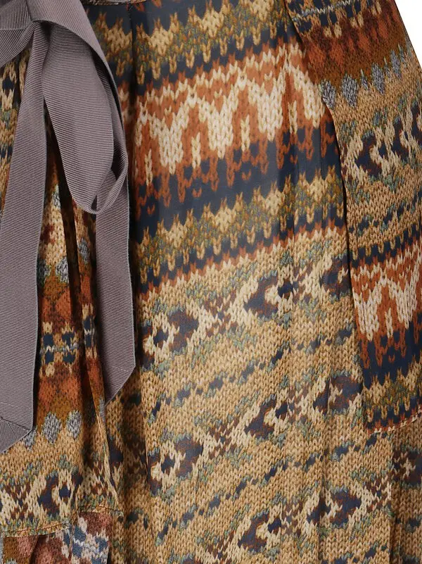 Dries Van Noten Patterned Skirt