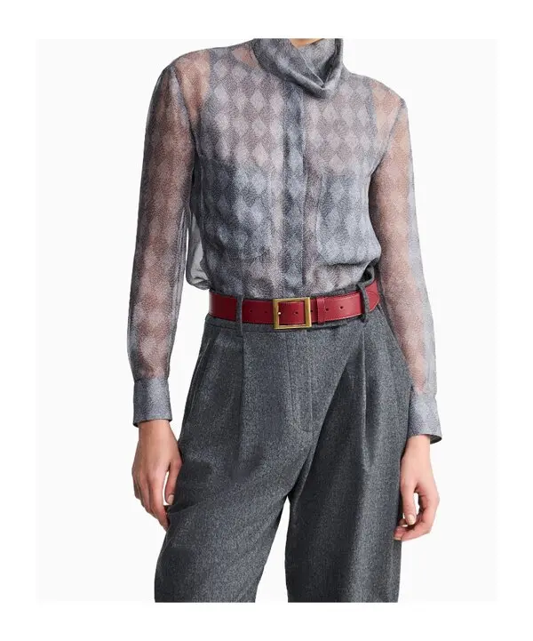 Giorgio Armani Button-up High Neck Shirt