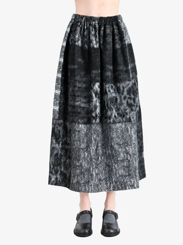 Comme Des Garçons Drawstring Knit Skirt