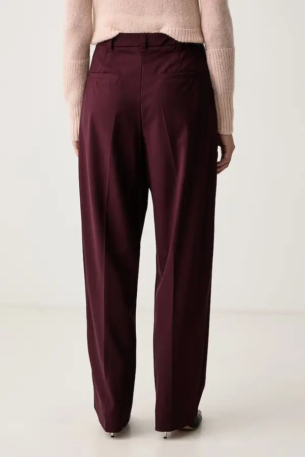 Marella High-waisted Casual Trousers