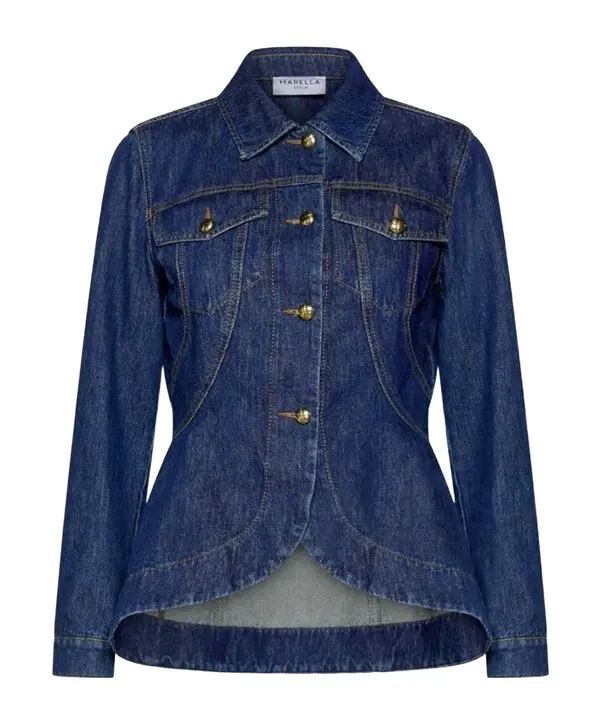 Marella Mlstrine Button-front Long-sleeve Denim Jacket