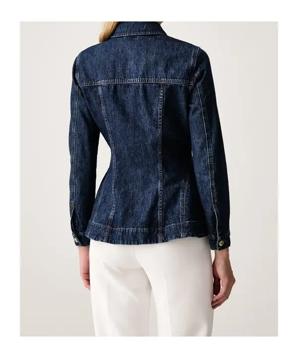 Marella Mlstrine Button-front Long-sleeve Denim Jacket