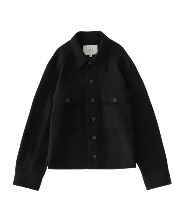 Studio Nicholson Long-sleeve, Wide-collar Jacket