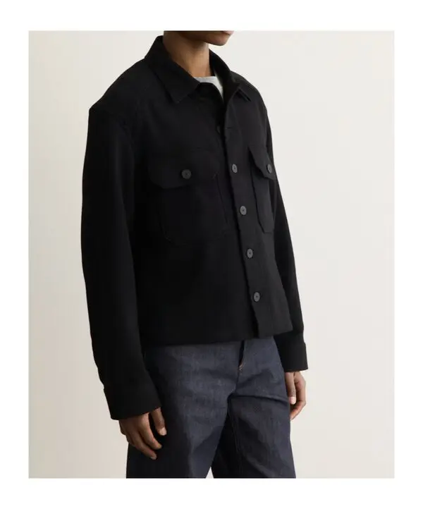 Studio Nicholson Long-sleeve, Wide-collar Jacket