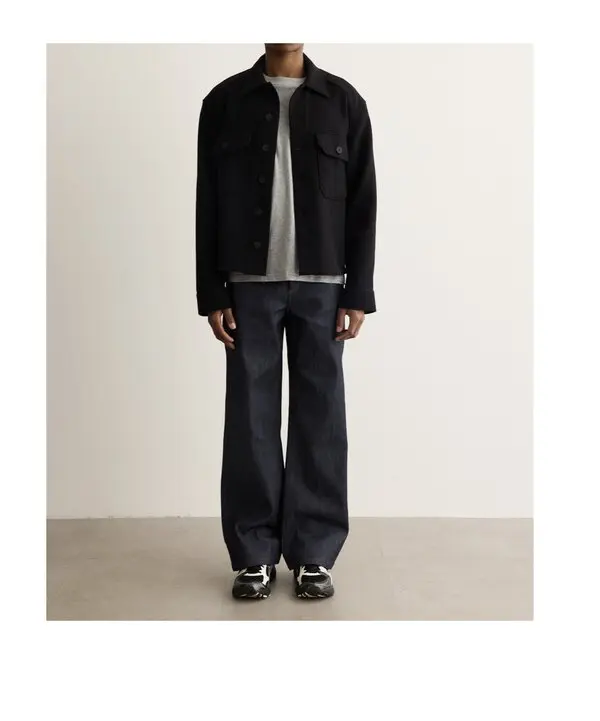 Studio Nicholson Long-sleeve, Wide-collar Jacket