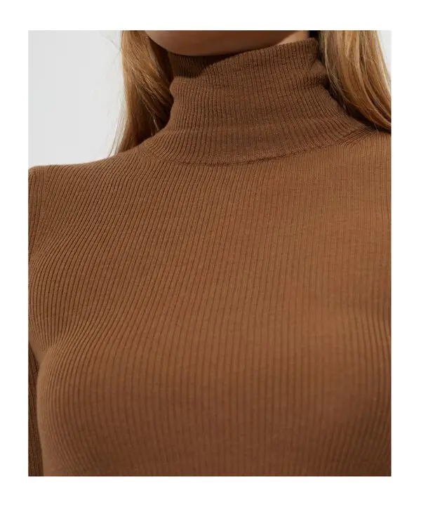 Max Mara Long-sleeved Turtleneck Knit Top