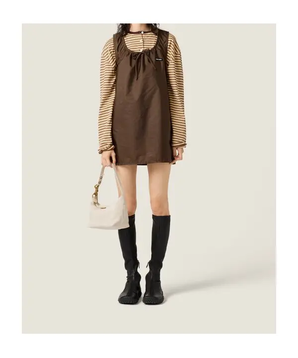 Miu Miu Technical Fabric Mini-dress