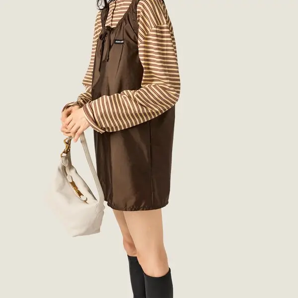 Miu Miu Technical Fabric Mini-dress