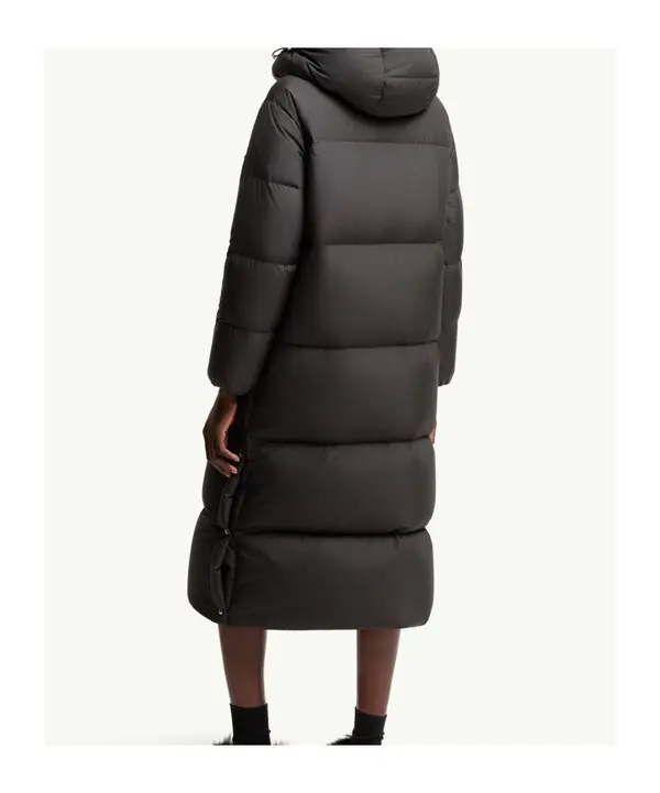 Moncler Ornement Hooded Long Down Jacket