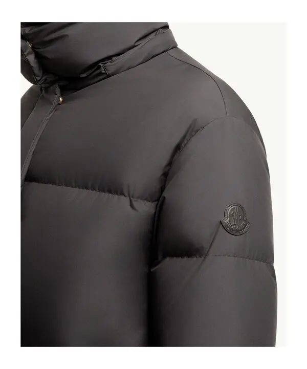 Moncler Ornement Hooded Long Down Jacket