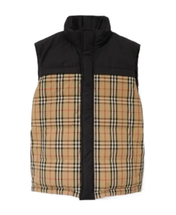 Burberry Check-printed Reversible Padded Gilet