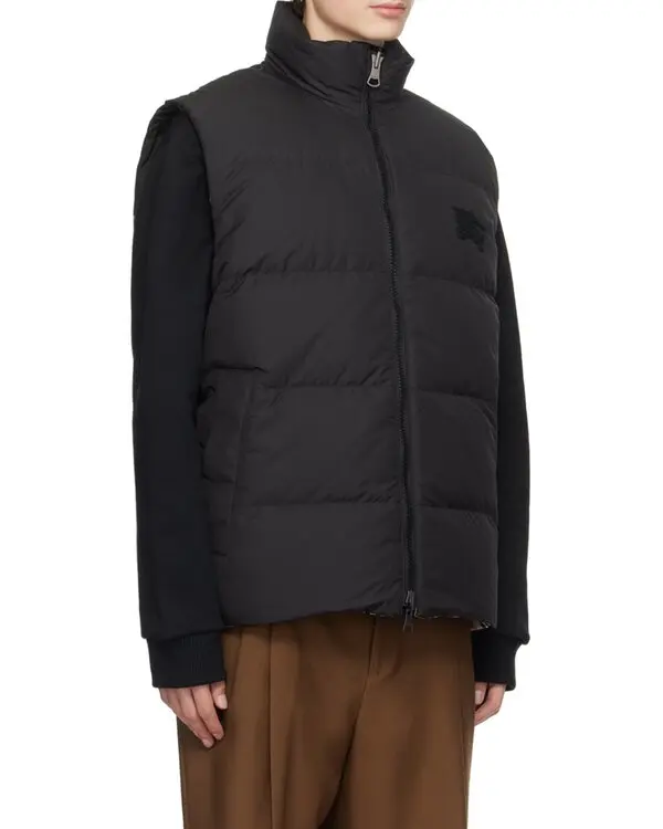 Burberry Check-printed Reversible Padded Gilet