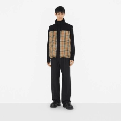 Burberry Check-printed Reversible Padded Gilet