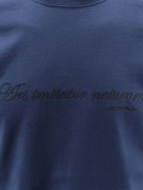 Brunello Cucinelli Embroidered Logo T-shirt