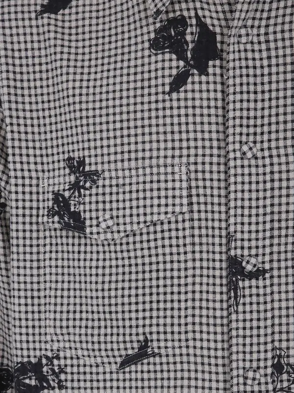 Paul Smith Floral-print Gingham Shirt