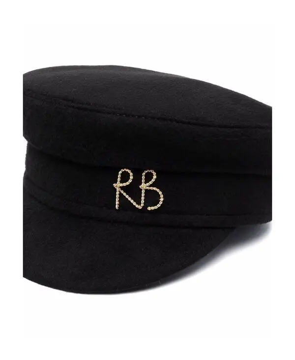 Ruslan Baginskiy Logo Newsboy Hat - Black
