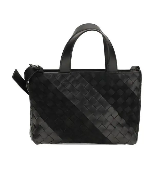 Bottega Veneta Intrecciato Striped Handbag