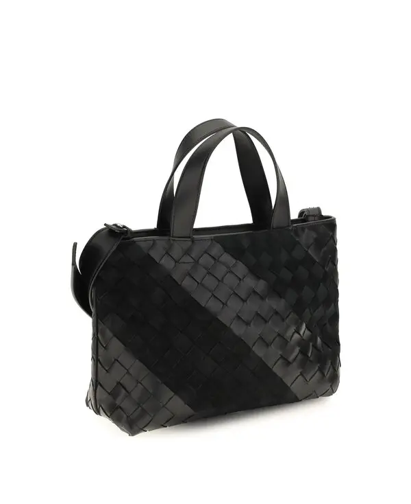 Bottega Veneta Intrecciato Striped Handbag