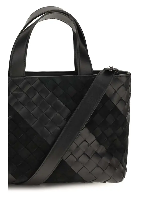 Bottega Veneta Intrecciato Striped Handbag