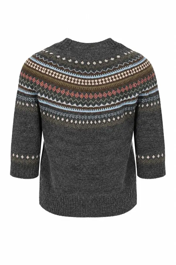 Max Mara Fair Isle Knitted Sweater