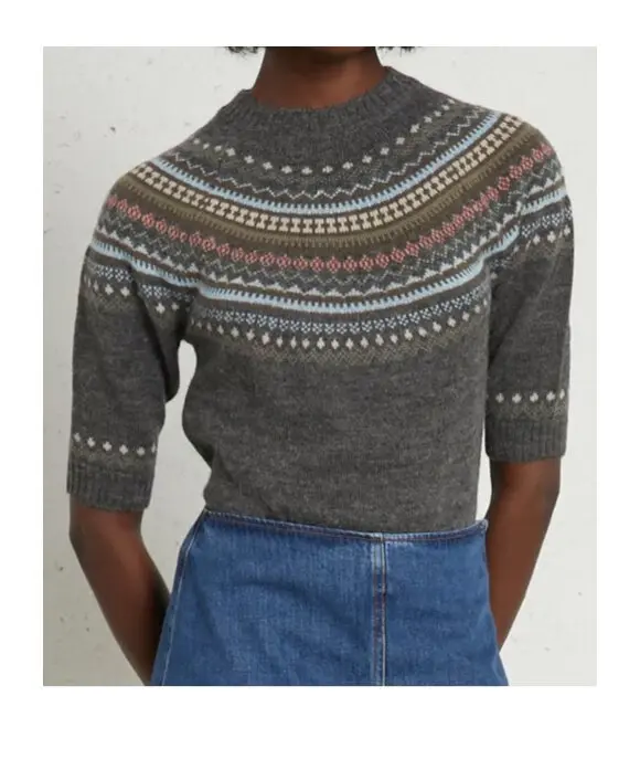 Max Mara Fair Isle Knitted Sweater