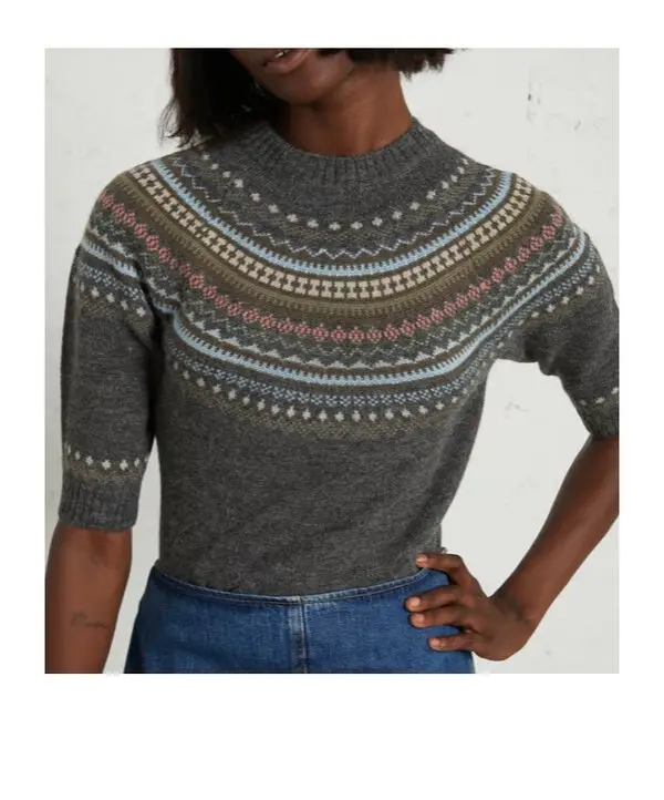 Max Mara Fair Isle Knitted Sweater