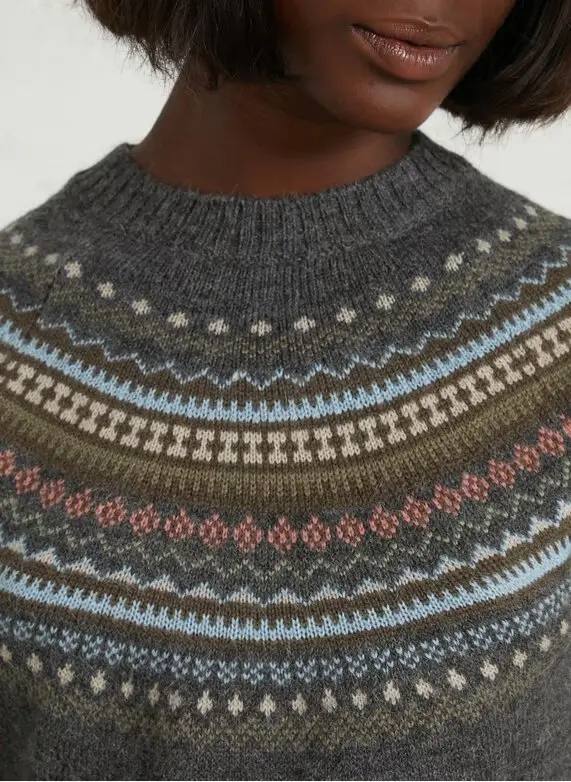 Max Mara Fair Isle Knitted Sweater