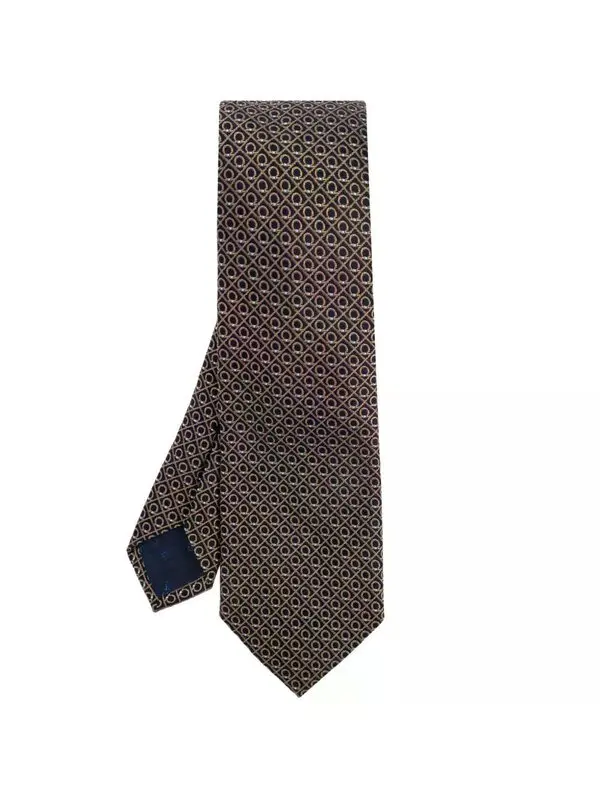FERRAGAMO Gancini Jacquard Tie
