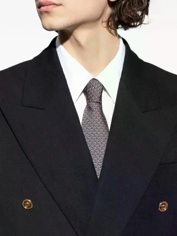 FERRAGAMO Gancini Jacquard Tie