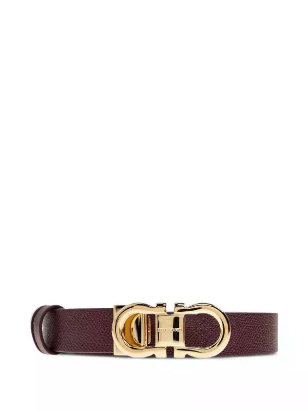 FERRAGAMO Gancini Reversible Belt - Red
