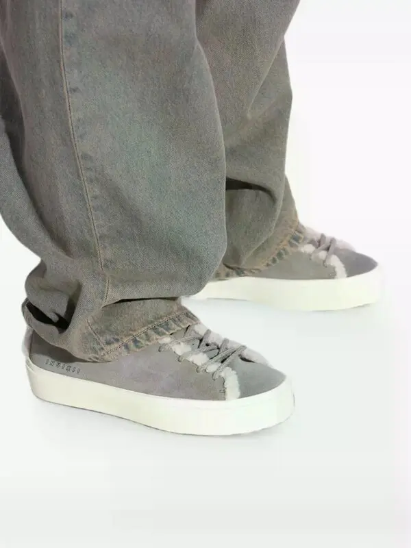 Inuikii Shearling Low Lace Up Sneakers