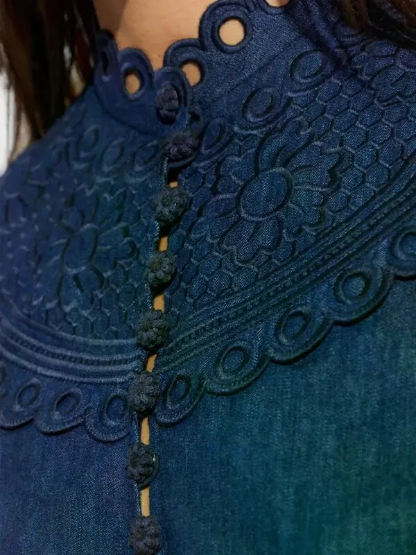 Zimmermann Broderie-anglaise Scallop-edge Top