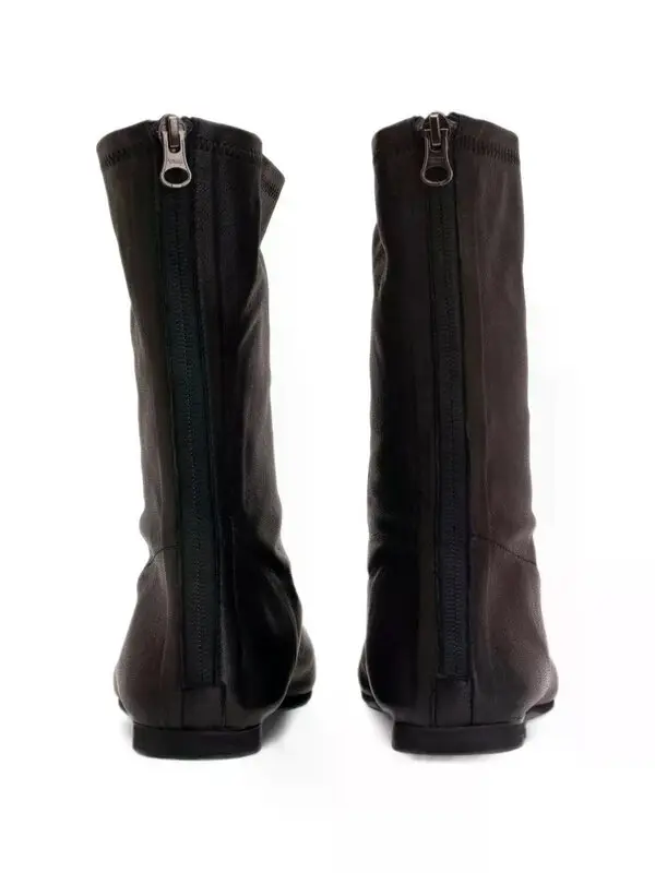 AMOMENTO Leather Ankle Boots