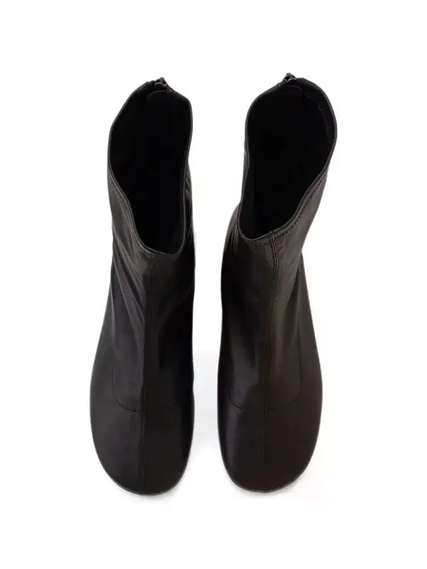AMOMENTO Leather Ankle Boots