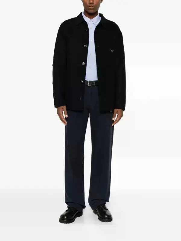 Emporio Armani Corduroy-effect Straight-leg Jeans