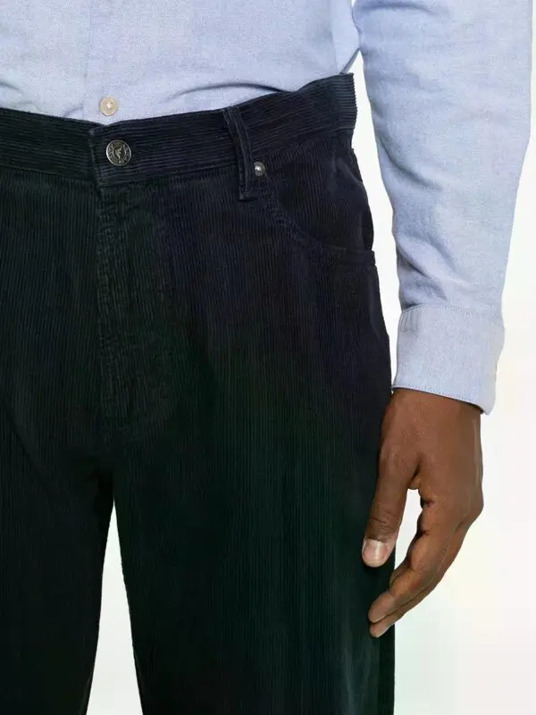 Emporio Armani Corduroy-effect Straight-leg Jeans