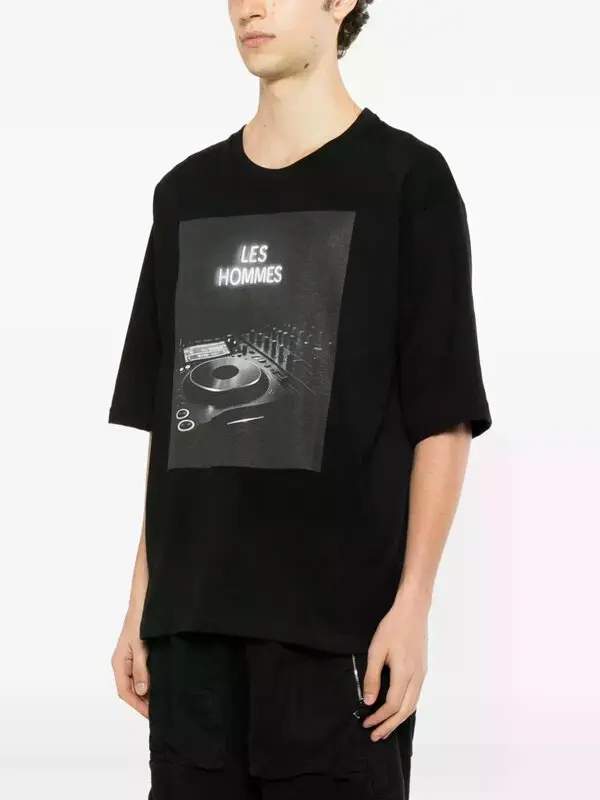 LES HOMMES Graphic-print T-shirt
