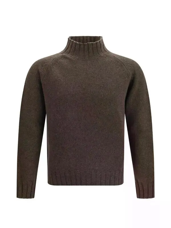 ARAGONA Ribbed-knit High-neck Sweater